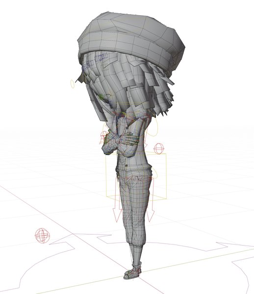 3D snow character girl - TurboSquid 1681300