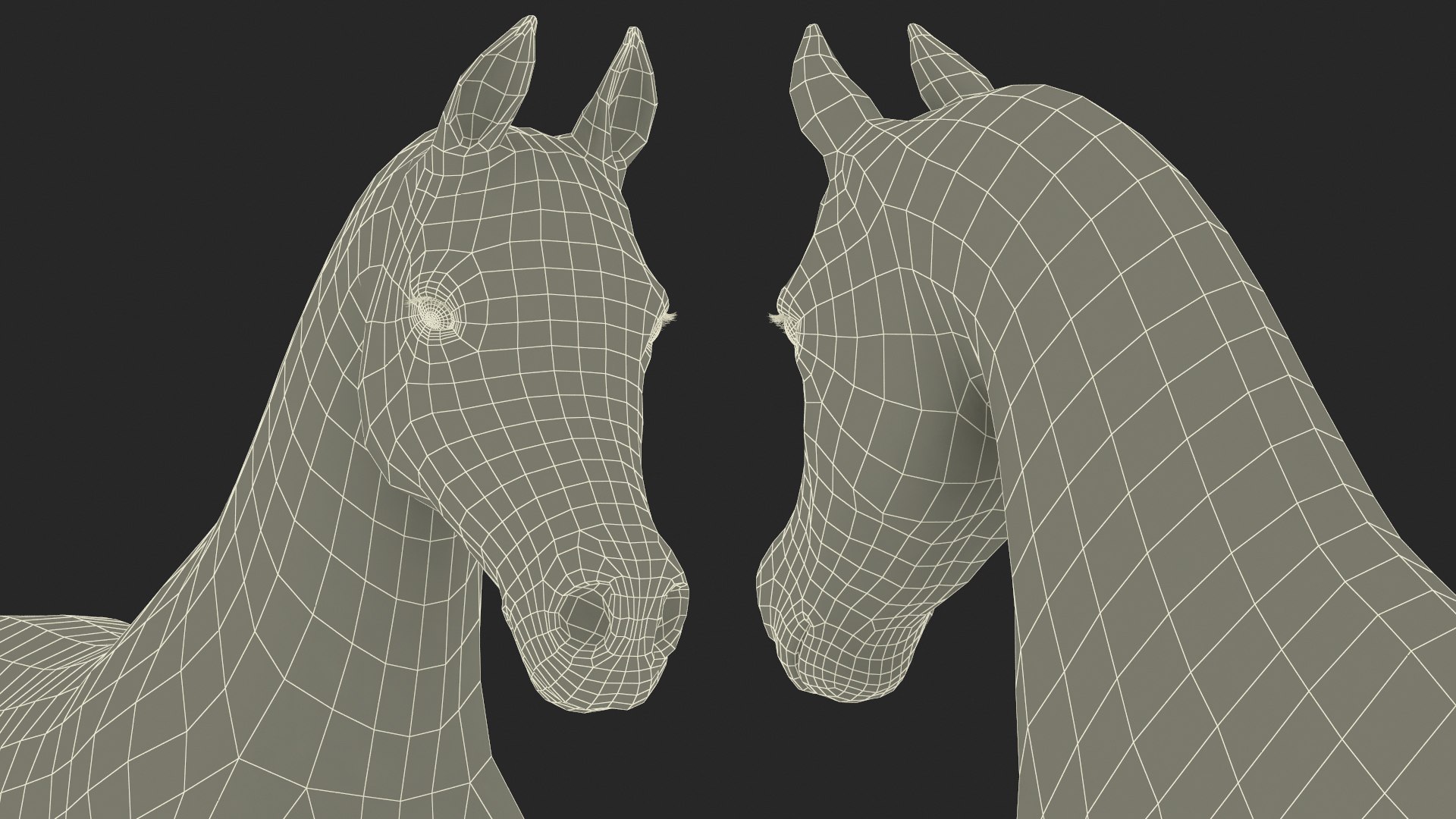 3D Walking Arabian Horse Gray Dappled Fur Model - TurboSquid 2179992