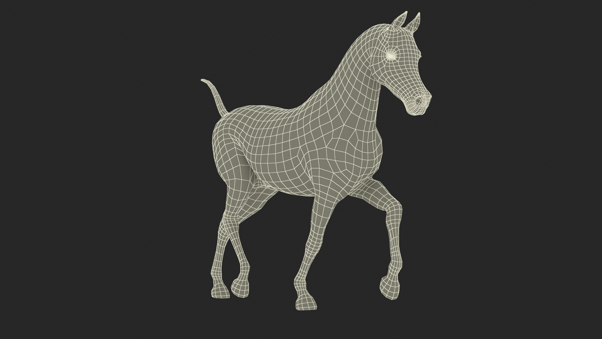 3D Walking Arabian Horse Gray Dappled Fur Model - TurboSquid 2179992