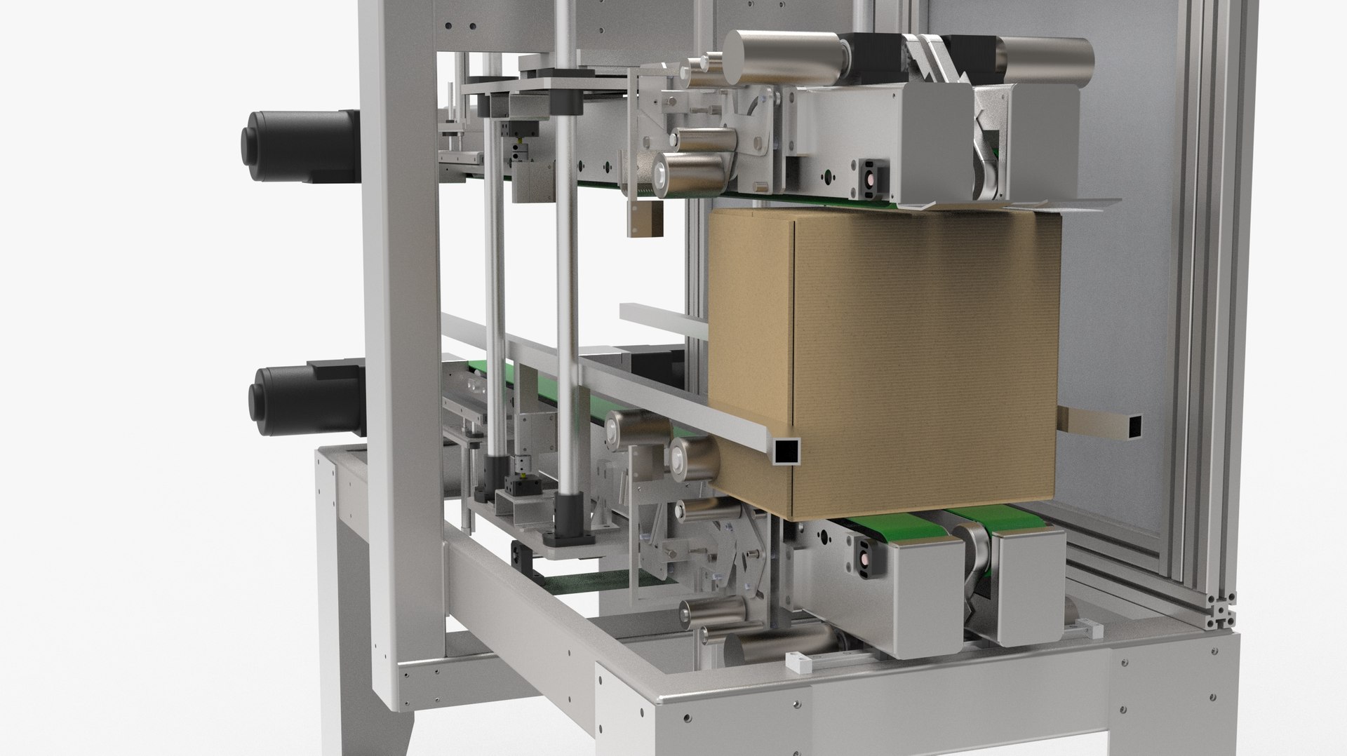 3D Fully Automatic Box Corner Sealing Machine Model - TurboSquid 1882774