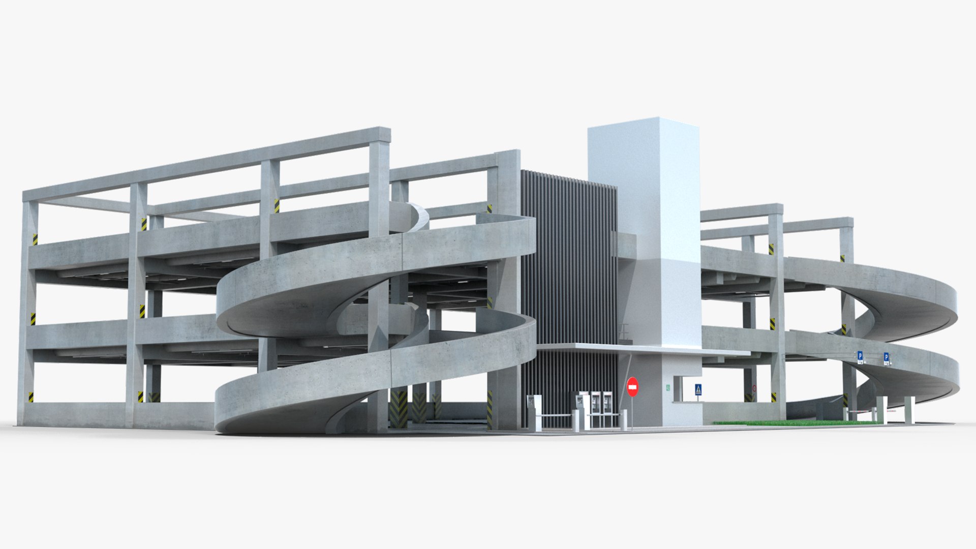 3D model Car Parking Building Fur - TurboSquid 2104812