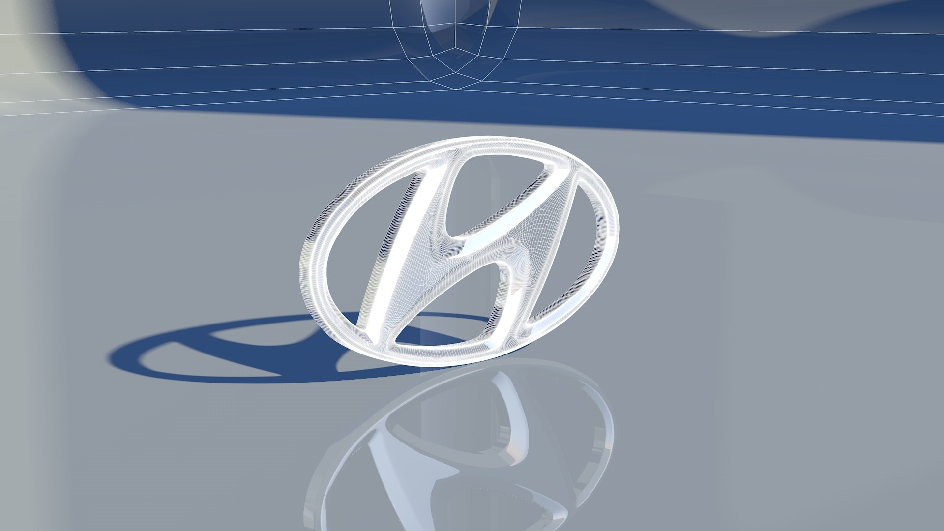 3D Model Hyundai Emblem - TurboSquid 1758442