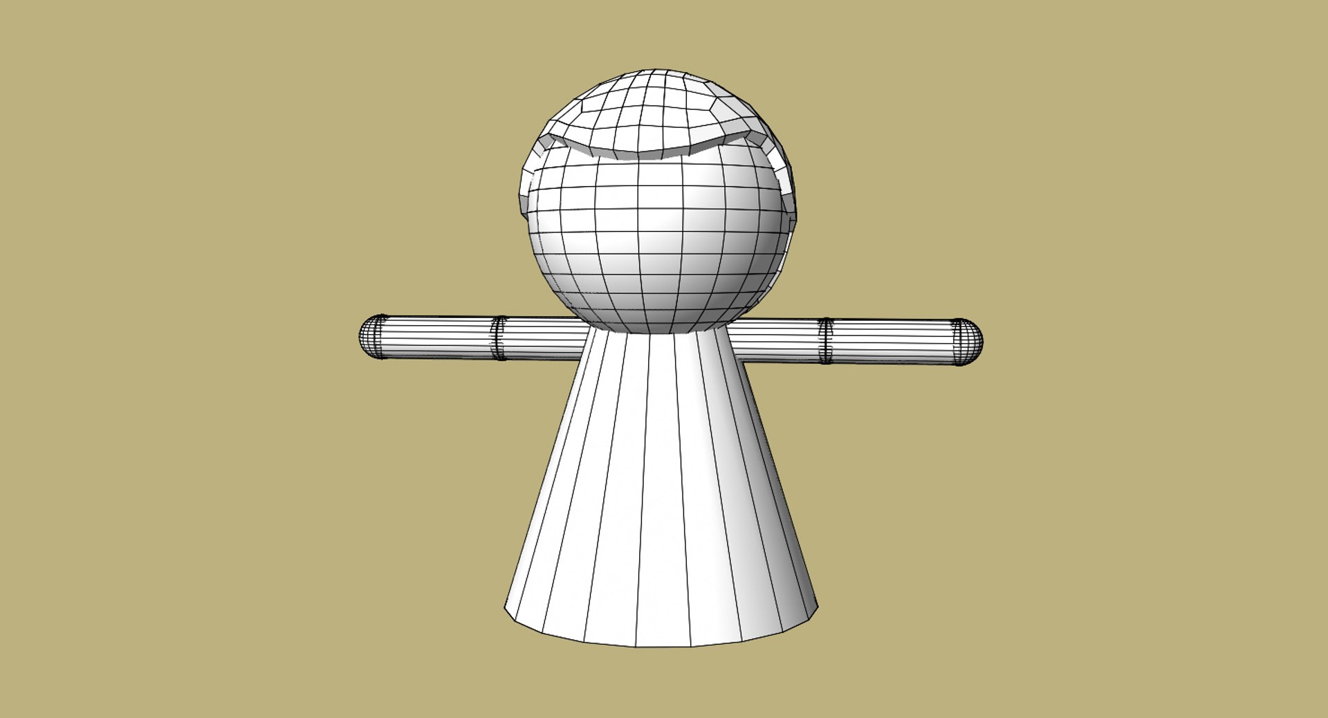 Maya Simple Character Rigged