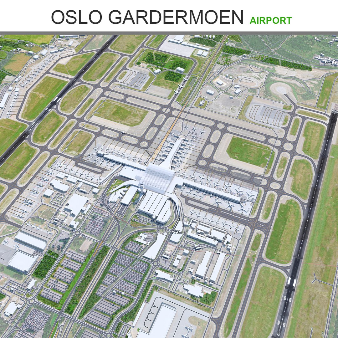 3D Oslo Gardermoen Airport Model - TurboSquid 2005518