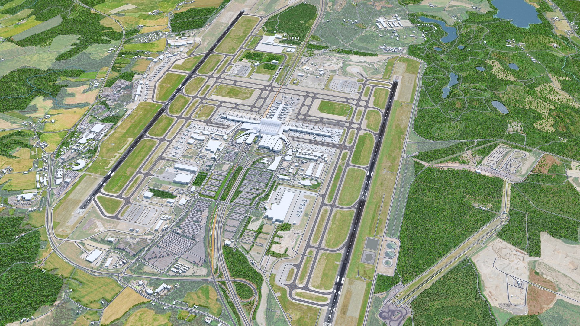 3D Oslo Gardermoen Airport Model - TurboSquid 2005518