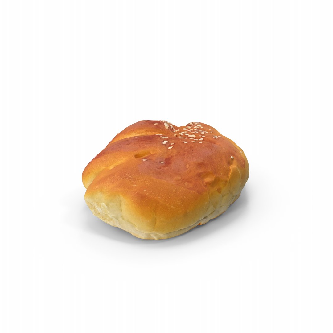 3D Sweet Bun Model - TurboSquid 2402220