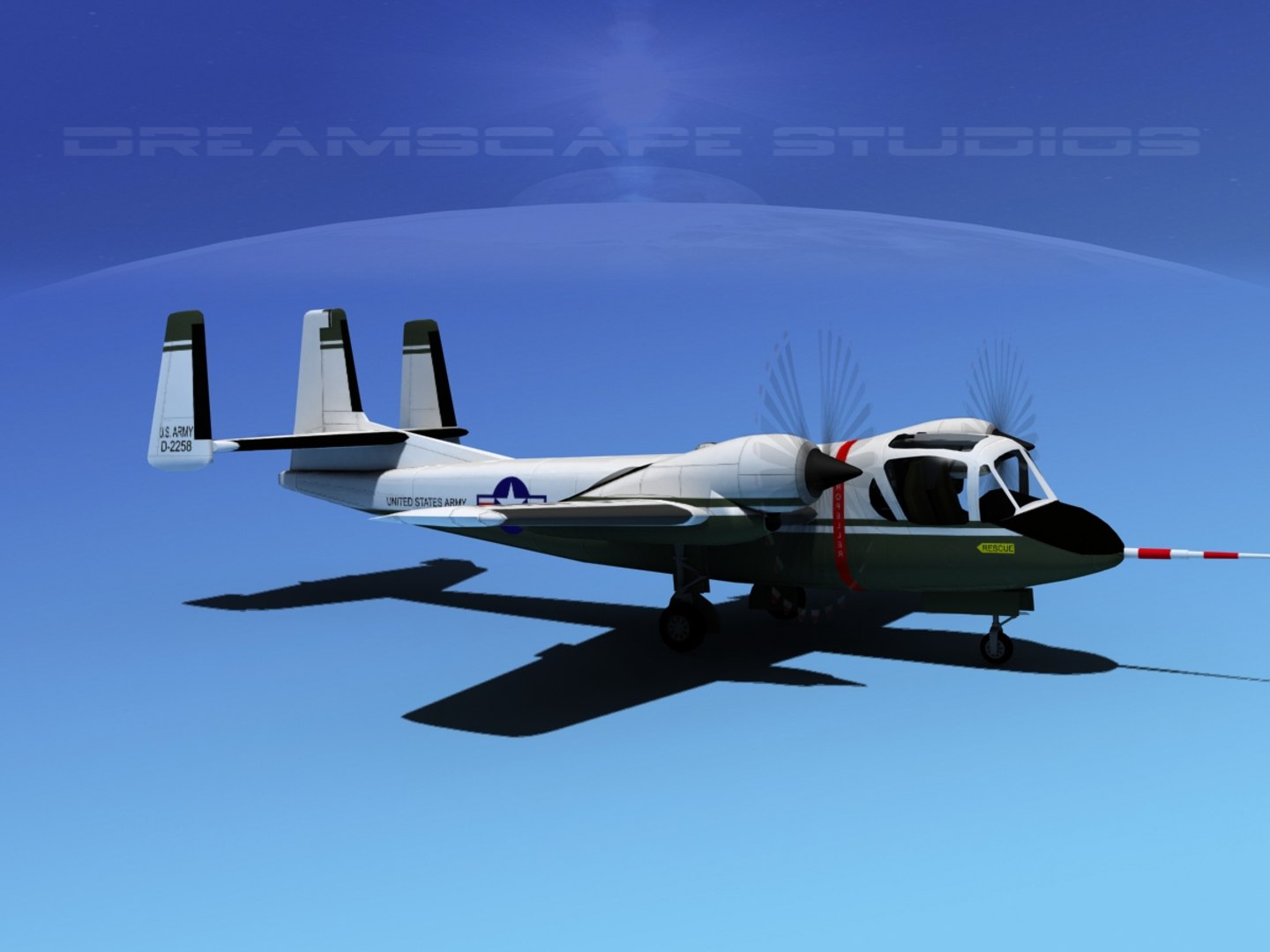 ov-1d mohawk grumman recon 3d model