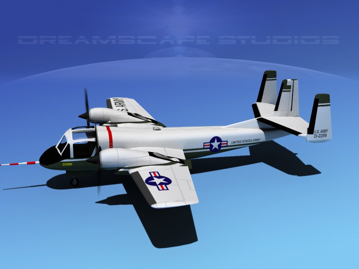 ov-1d mohawk grumman recon 3d model