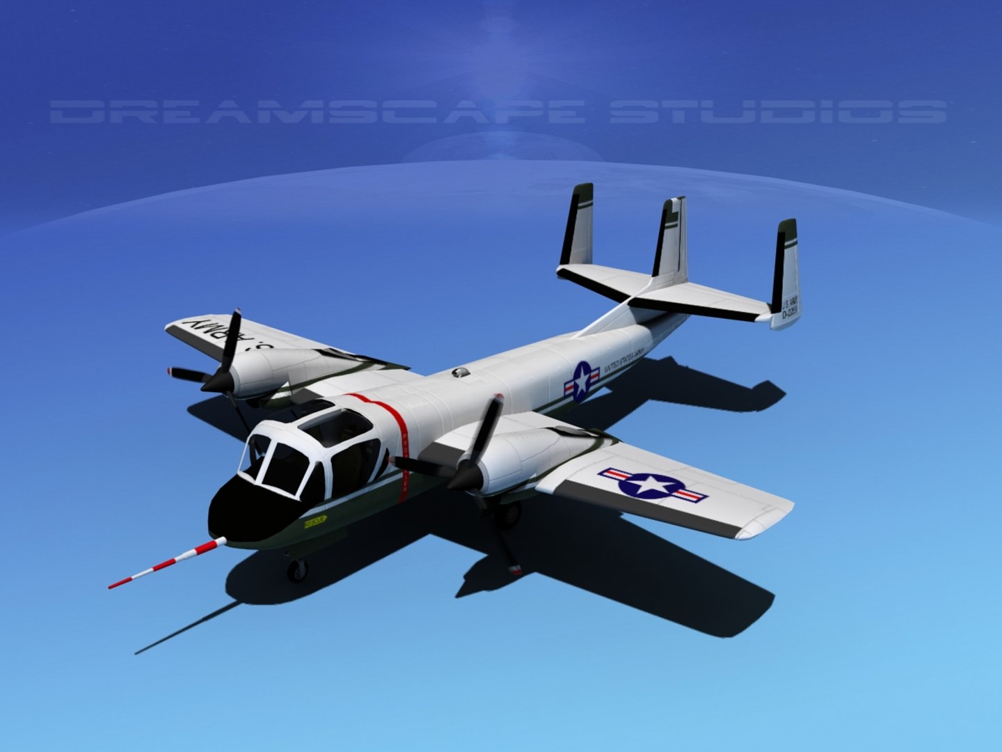 ov-1d mohawk grumman recon 3d model