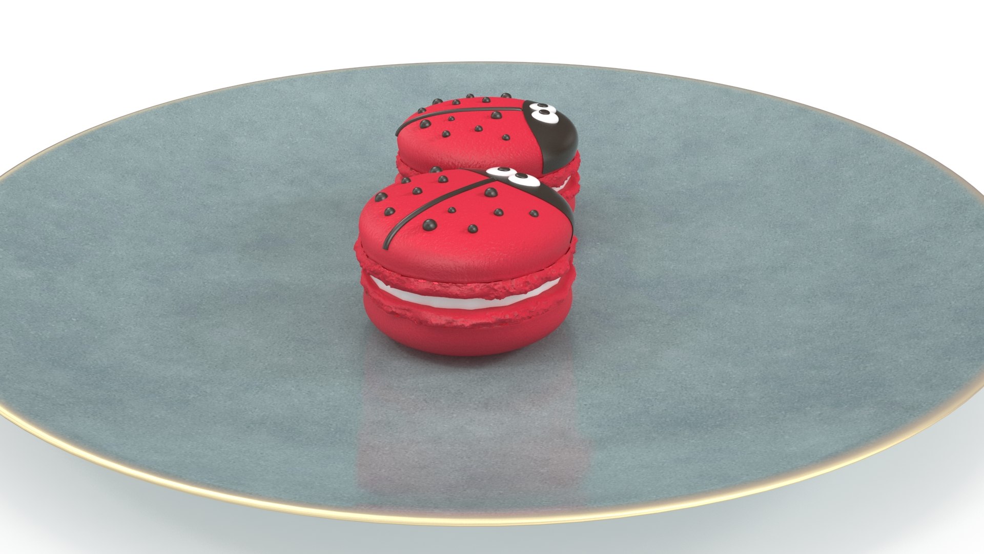 3D Ladybug Macaron - TurboSquid 2065183