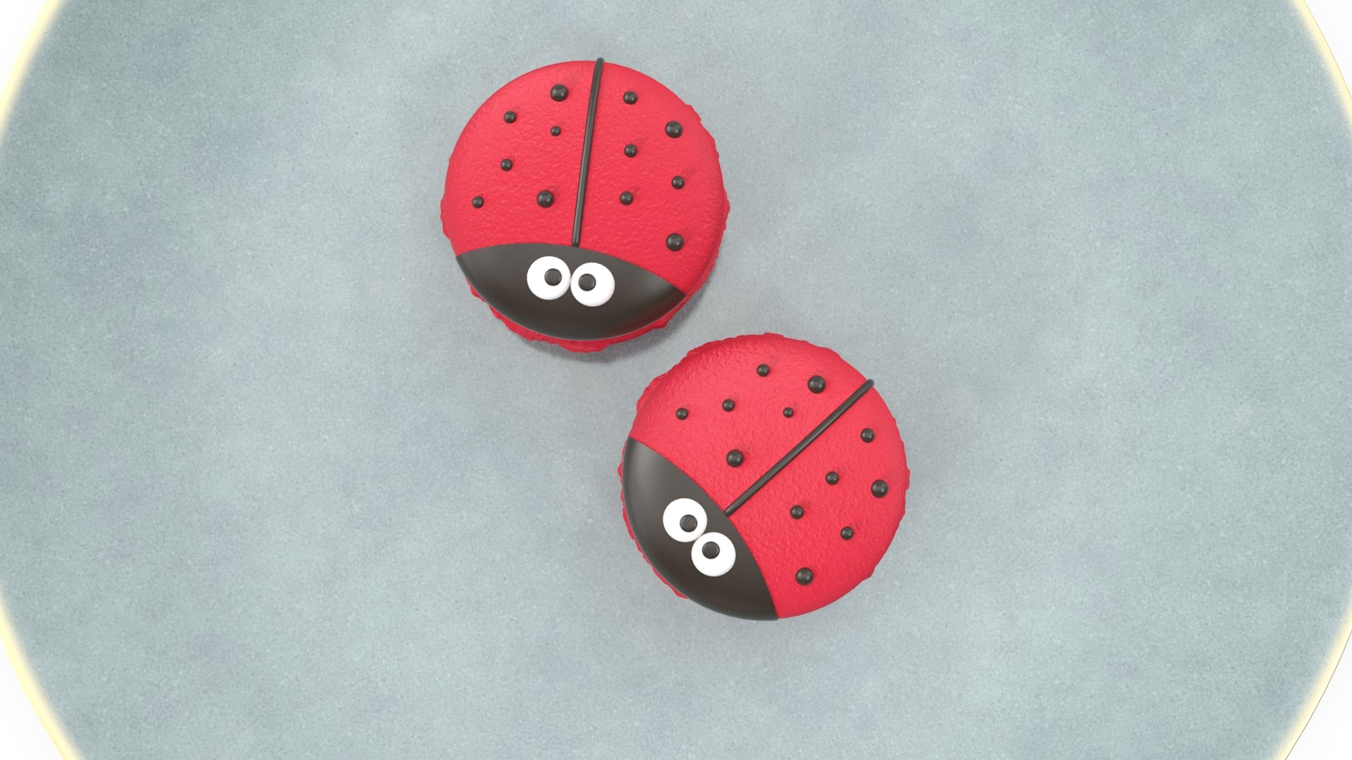 3D Ladybug Macaron - TurboSquid 2065183