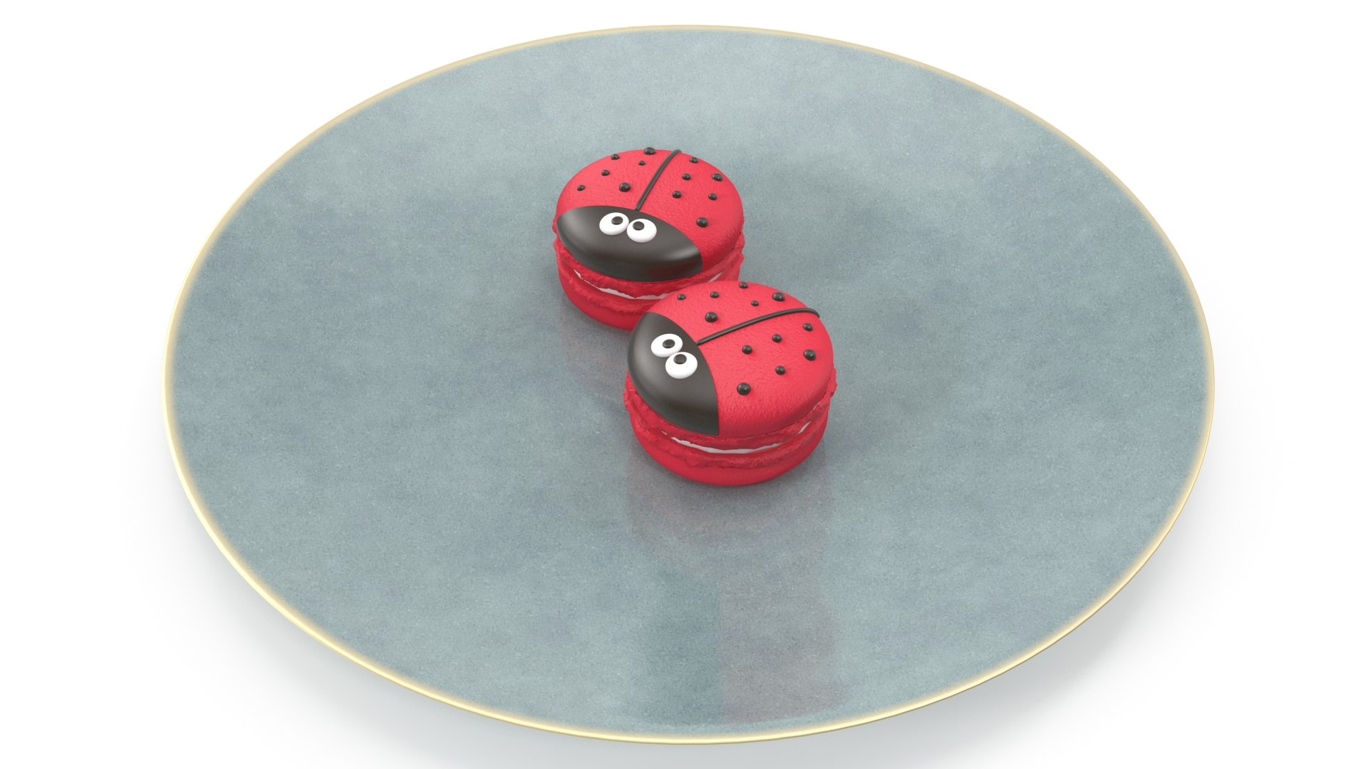 3D Ladybug Macaron - TurboSquid 2065183