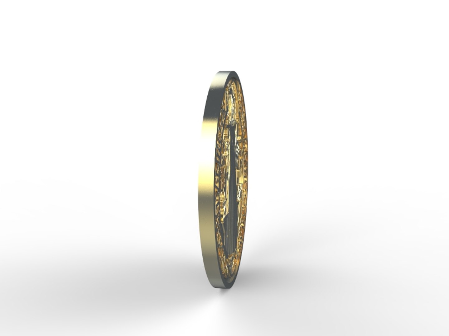 3D Coin Relief Saint Benedict - TurboSquid 1293622