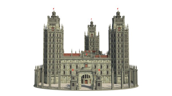 3D Fantasy Castle Towers - TurboSquid 1799573