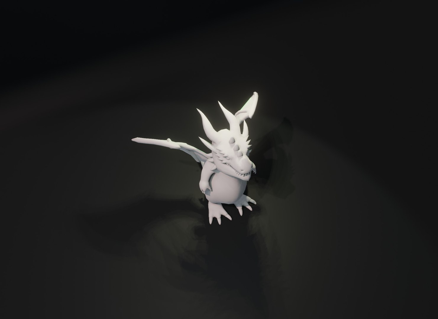 3D Model Cartoon Dragon Animated And Rigged Base Mesh Low-poly 3D Model ...