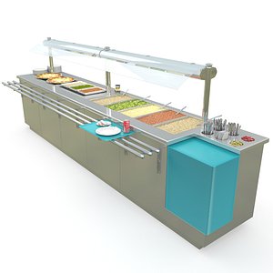 3d Food Servery Model