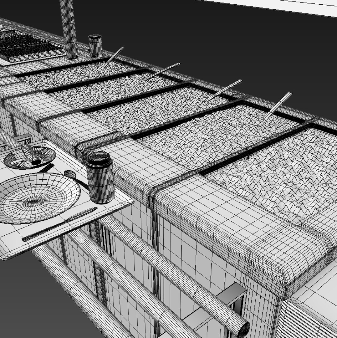 Servery Counter 3d Model