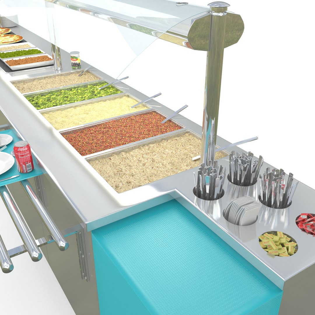 Servery Counter 3d Model