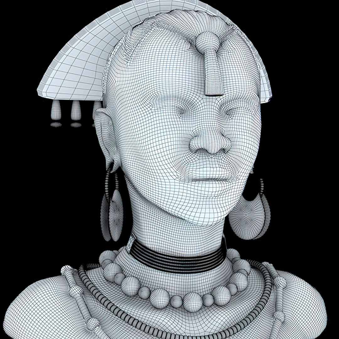 African Statue 3D Model - TurboSquid 2058450