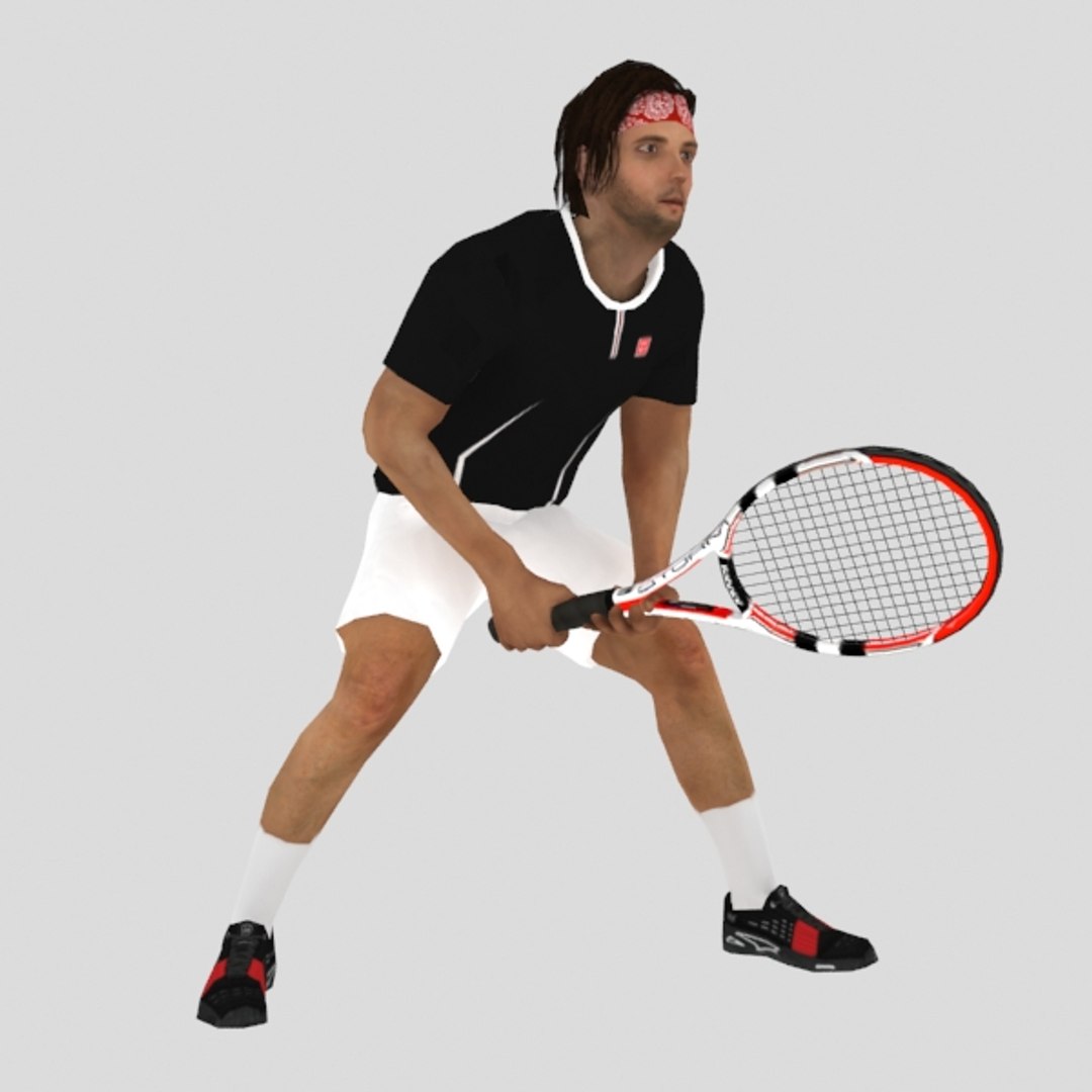 3d Rigged Tennis Player Model