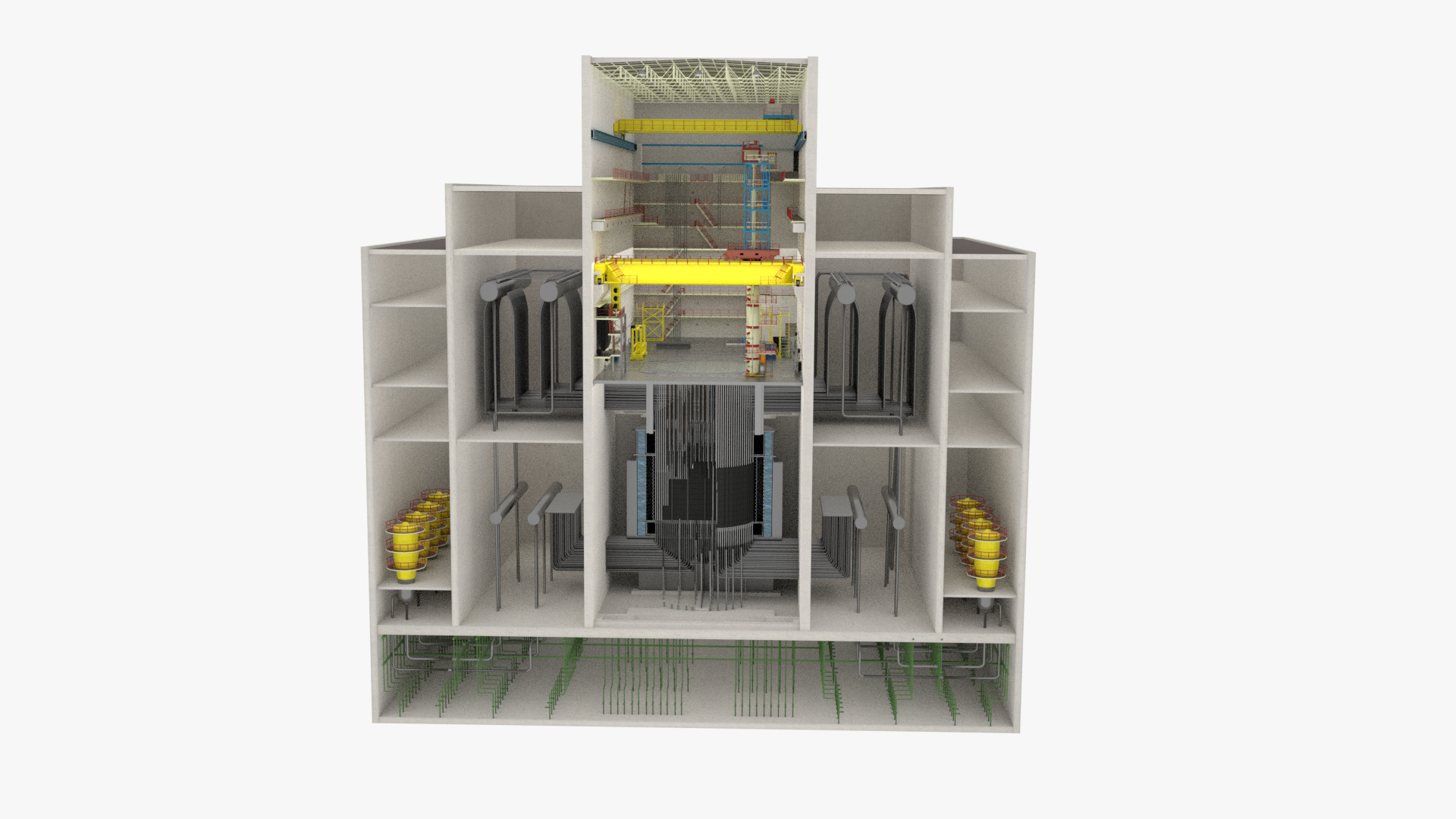 3D Cross Section Reactor Chernobyl model - TurboSquid 2138566