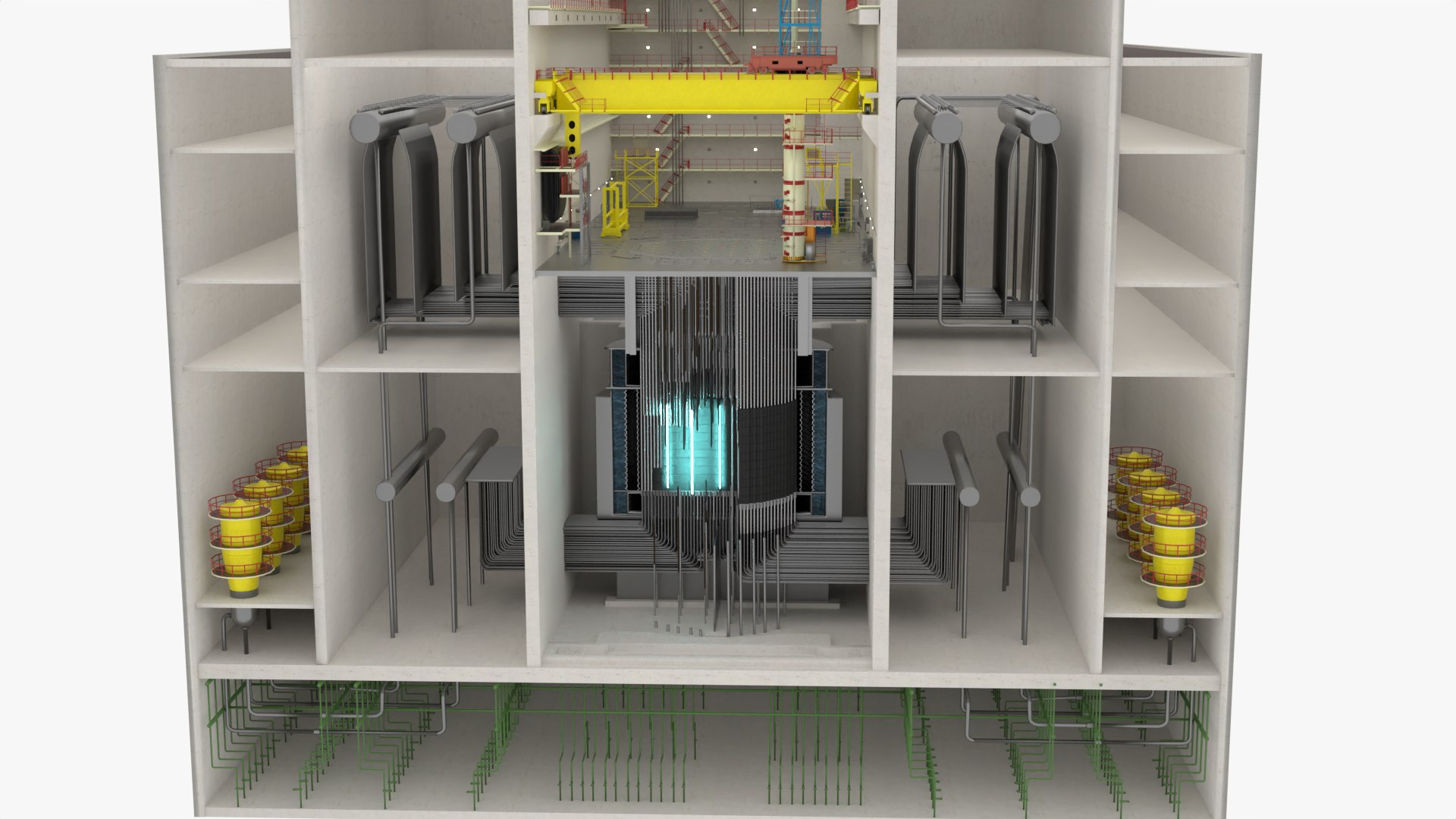3D Cross Section Reactor Chernobyl model - TurboSquid 2138566