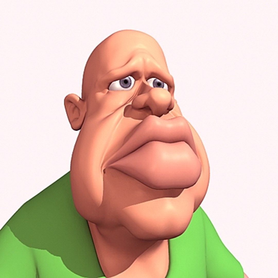 Herbert Cartoon Guy 3d Max
