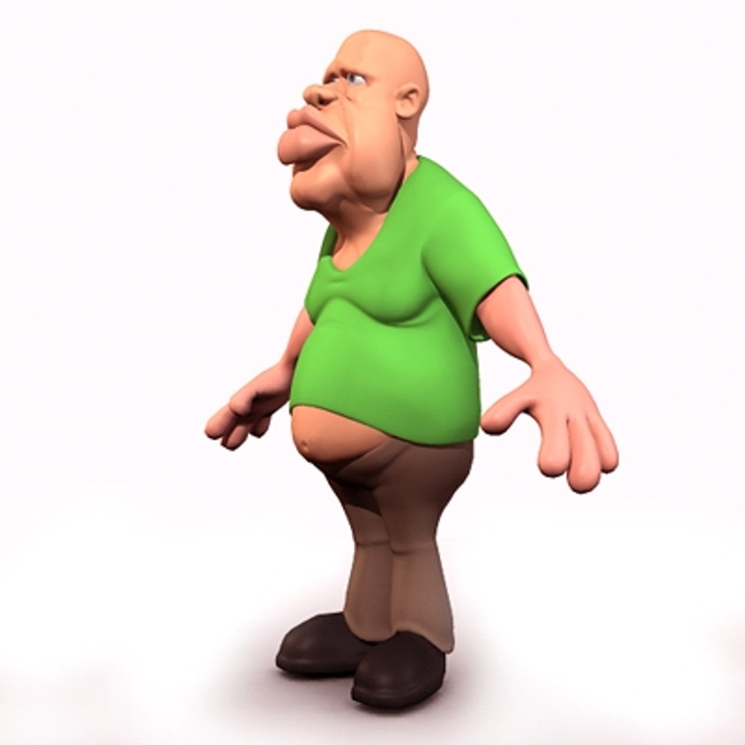 Herbert Cartoon Guy 3d Max