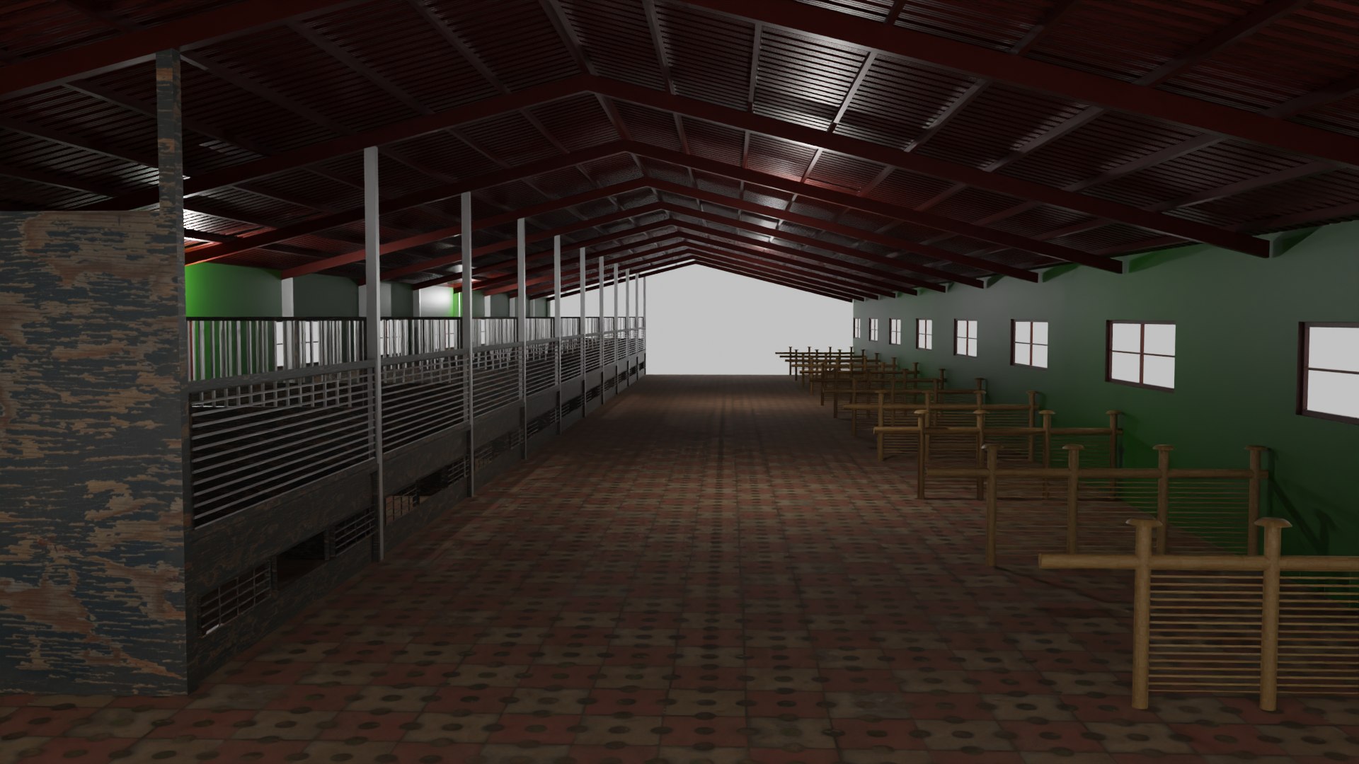 Horse Stable 3D Model - TurboSquid 2159201