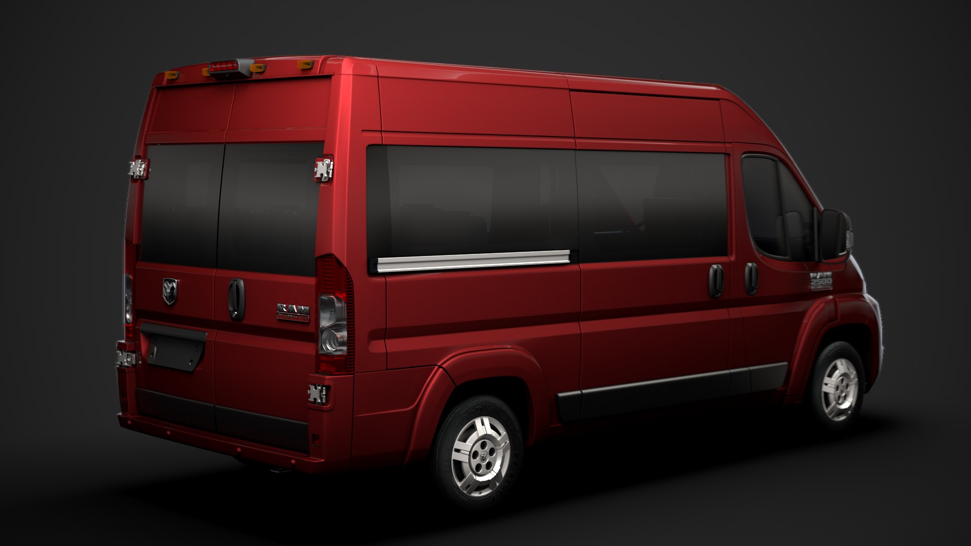 3D Ram Promaster Window Van - TurboSquid 1469492