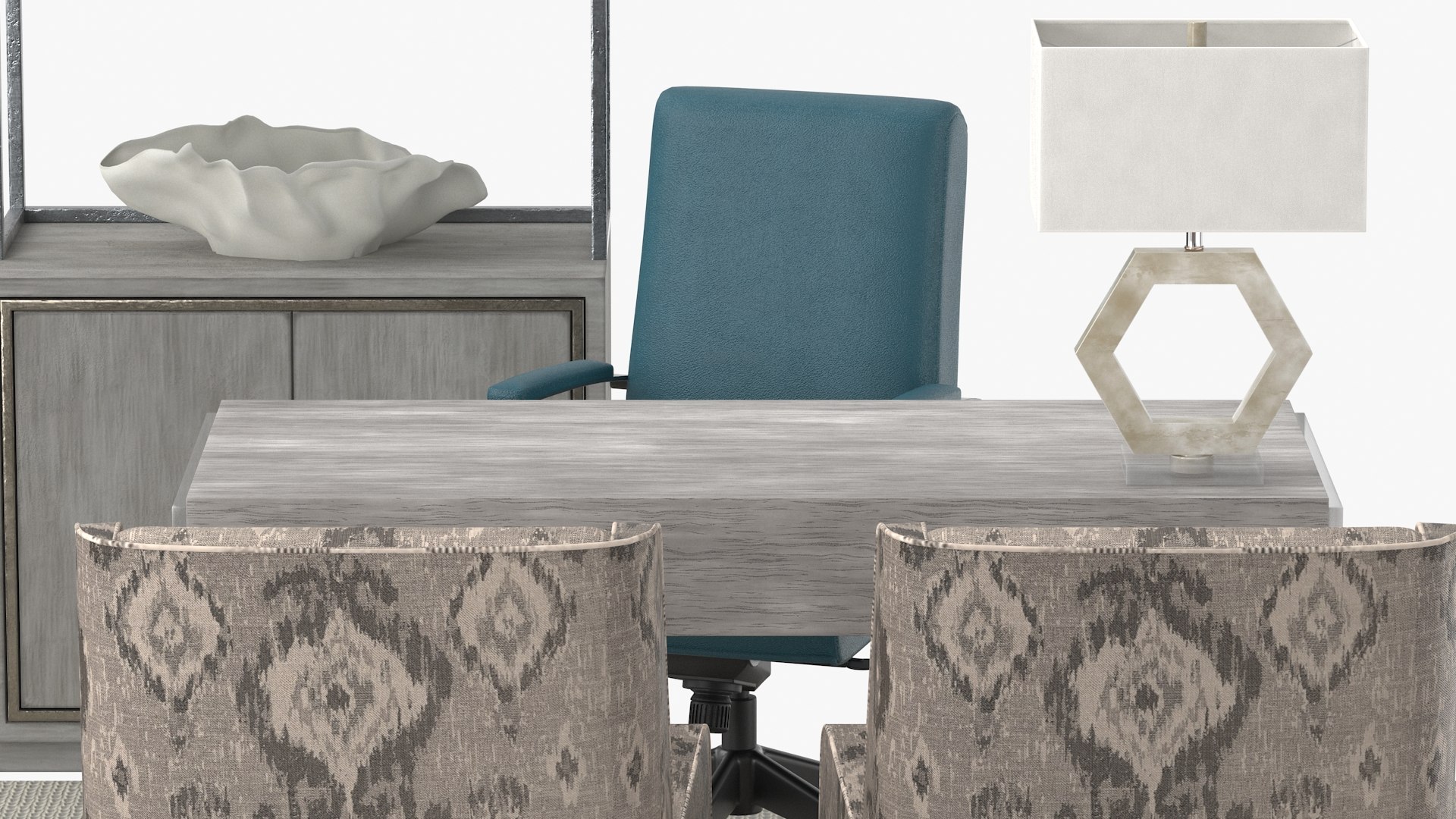 3D Ethan Allen Productive Workflow Home Office - TurboSquid 2001503