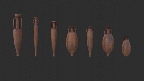 modelo 3d Ánfora - Terracota roja - TurboSquid 1671253