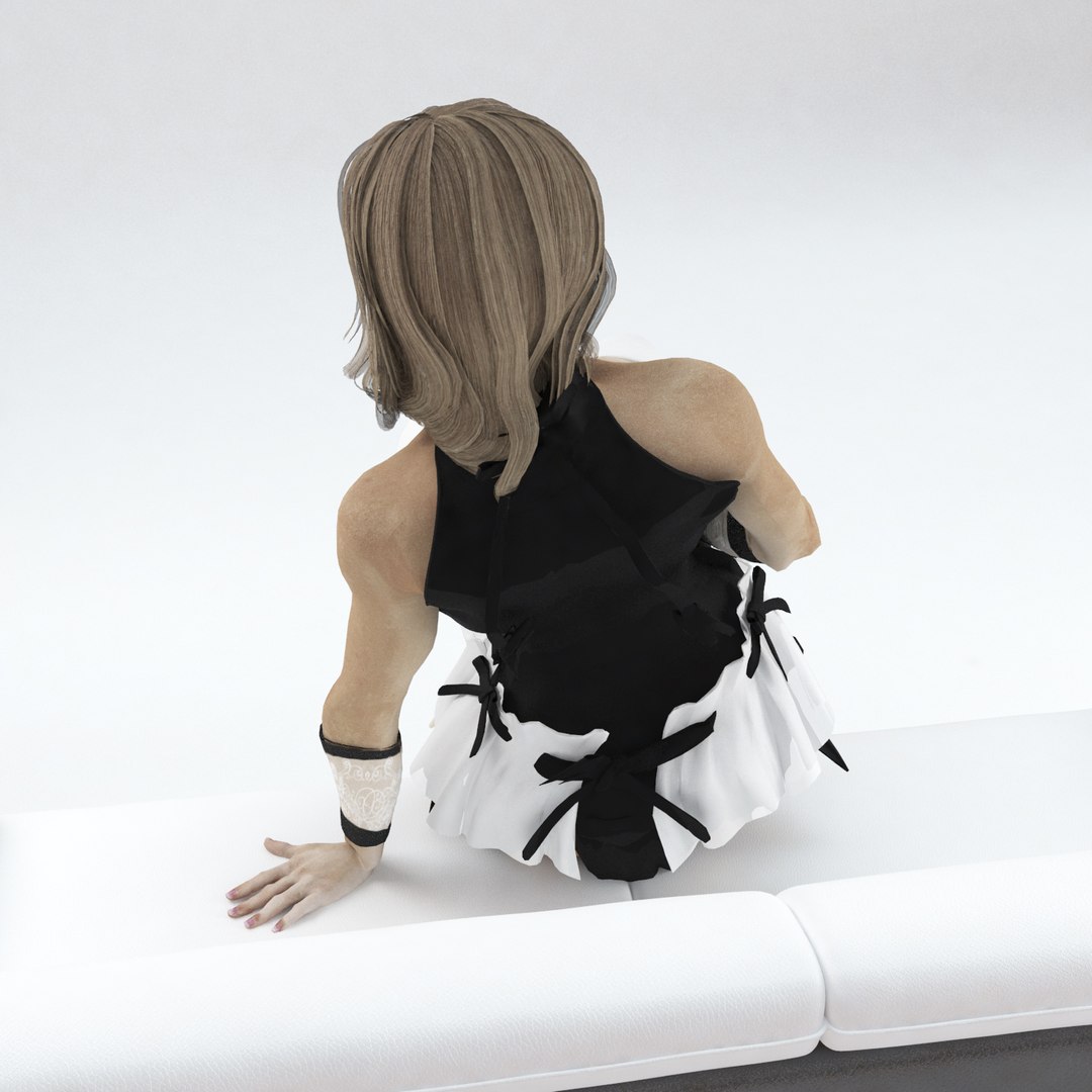 3D Static Pose Maid - TurboSquid 1385619