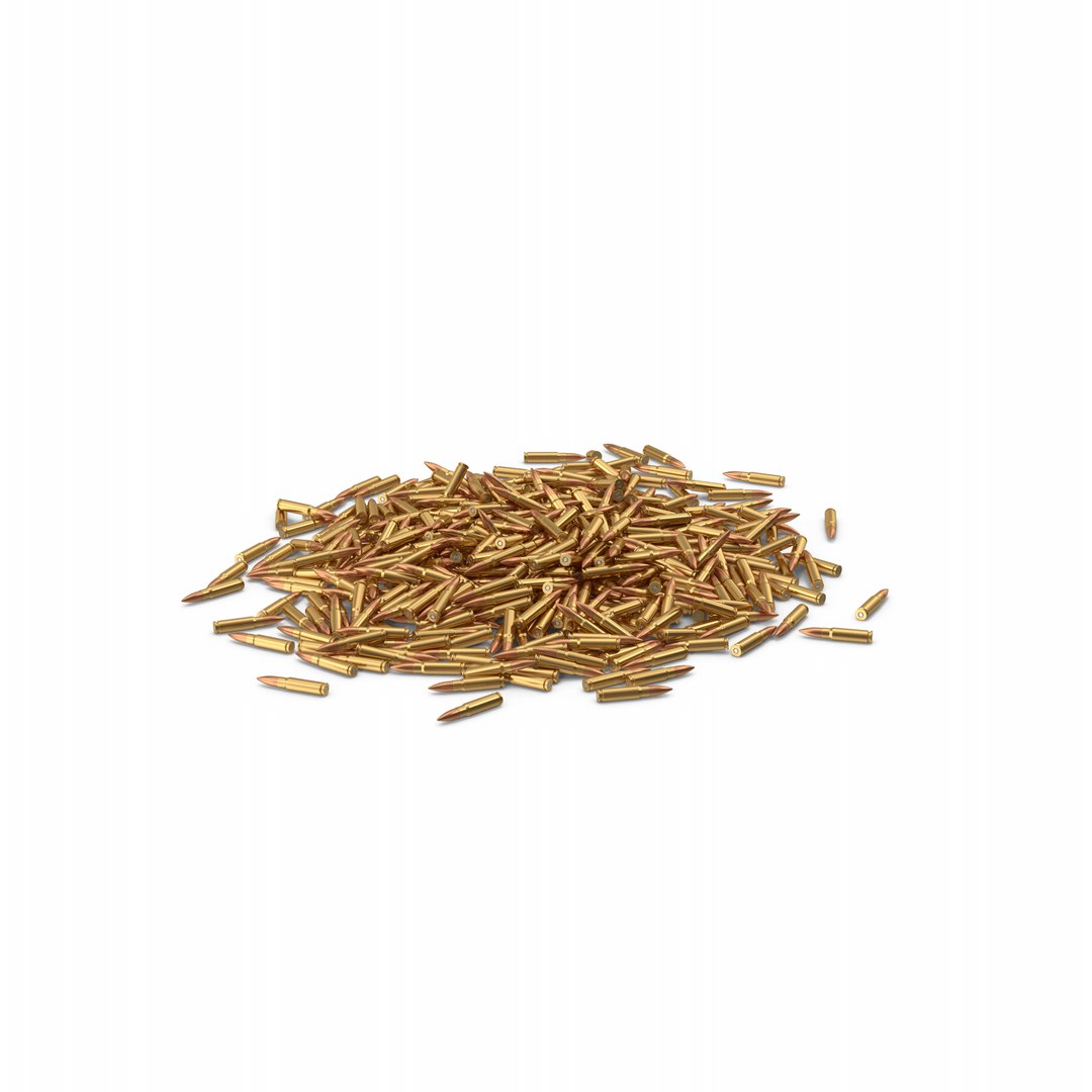 Pile Of Rifle Bullets model - TurboSquid 1973603