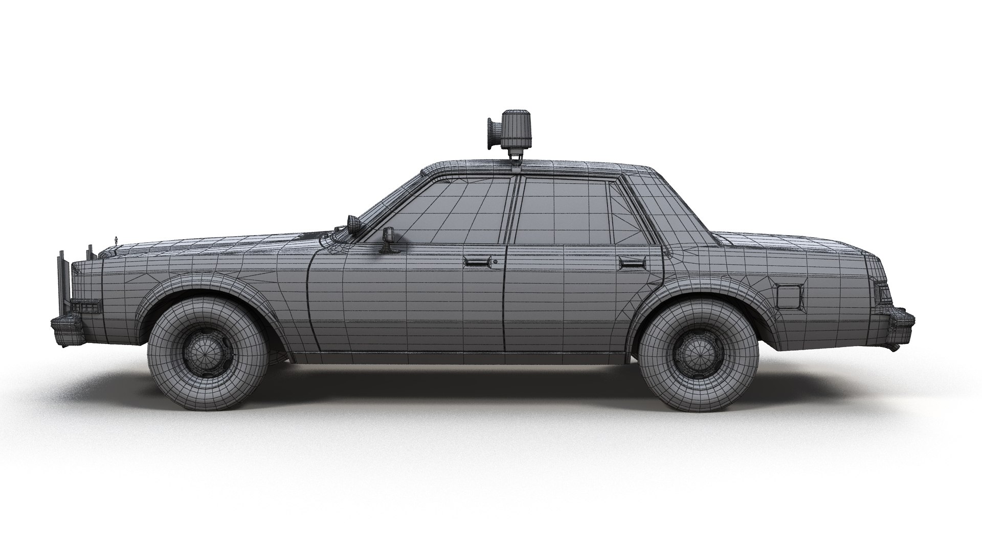 3D Dodge Diplomat Sheriff Car - TurboSquid 2273217