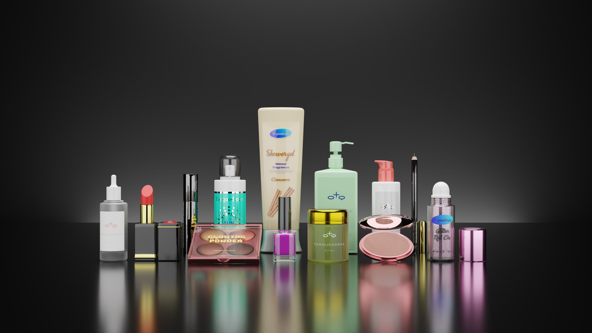 3D Cosmetics Pack model - TurboSquid 1972626