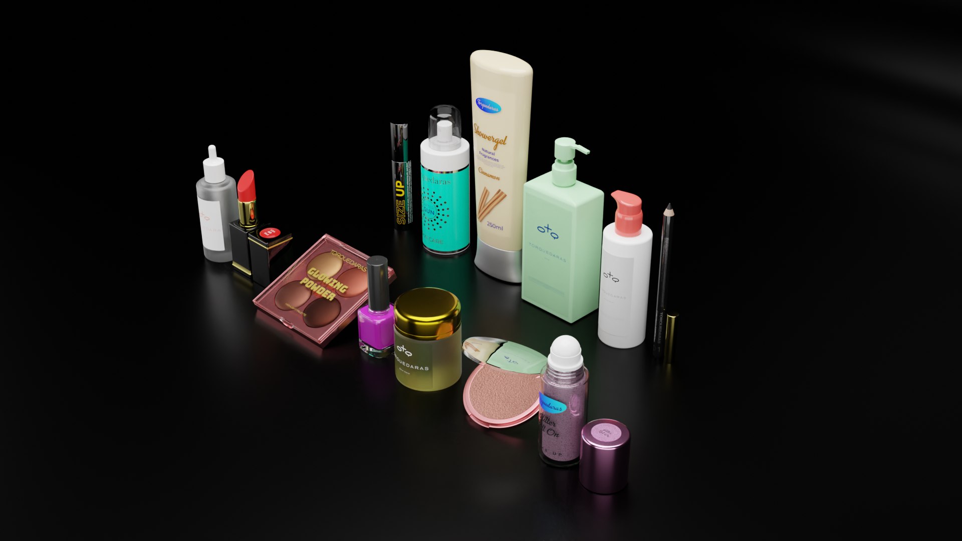 3D Cosmetics Pack model - TurboSquid 1972626