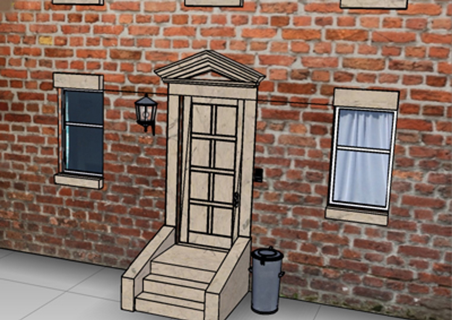 Downtown Building 3d Model