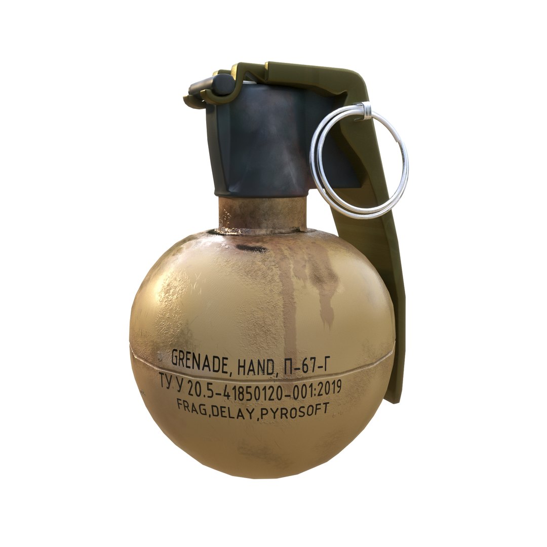 3D grenade hand P-67-M Nato - TurboSquid 2112124