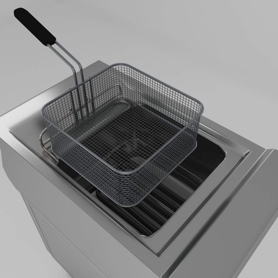 Fryer Modeled Commercial Kitchen 3D - TurboSquid 1709469
