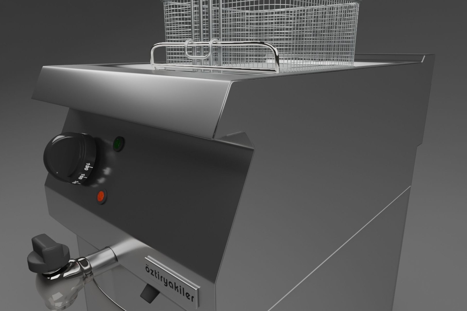 Fryer Modeled Commercial Kitchen 3D - TurboSquid 1709469