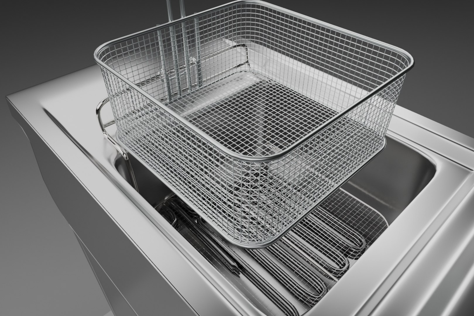 Fryer Modeled Commercial Kitchen 3D - TurboSquid 1709469