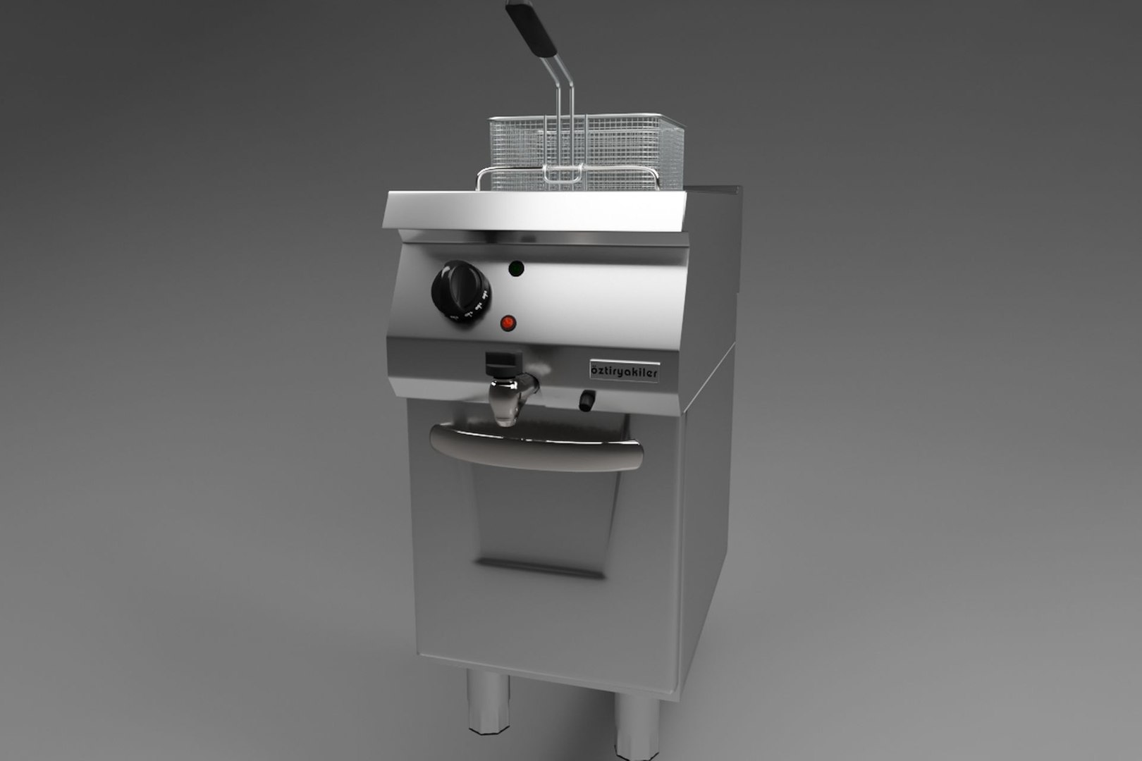 Fryer Modeled Commercial Kitchen 3D - TurboSquid 1709469