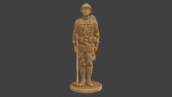 modelo 3d Soldado ruso ww2 R1 000 gratis - TurboSquid 2037943