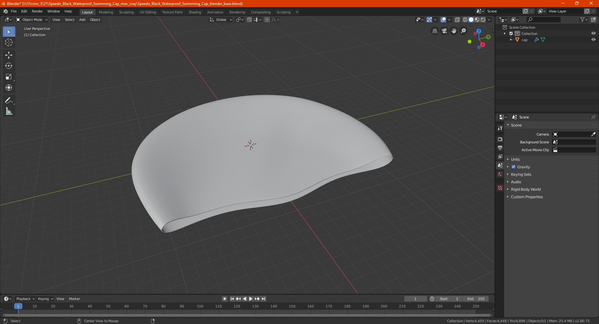 3D Speedo Black Waterproof Swimming - TurboSquid 1630856