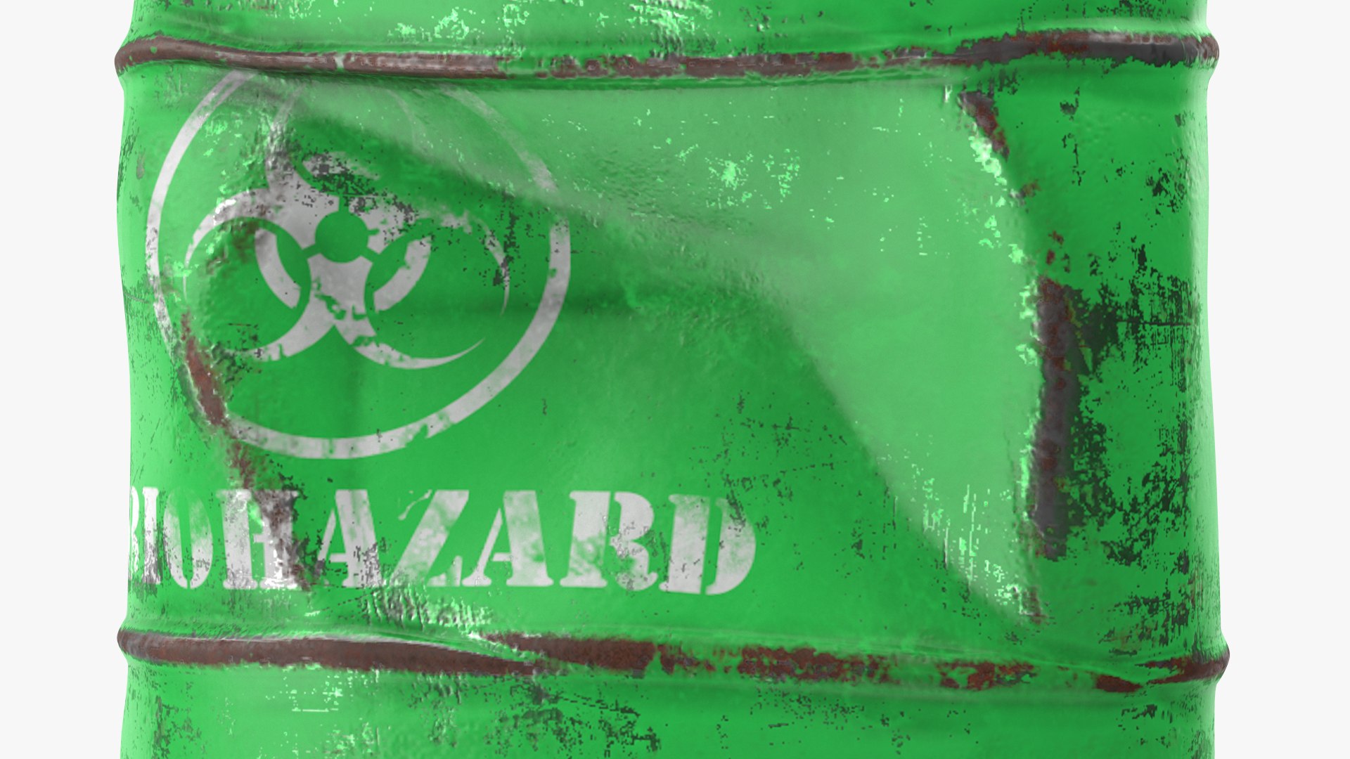 3D damaged biohazard toxic waste - TurboSquid 1699774