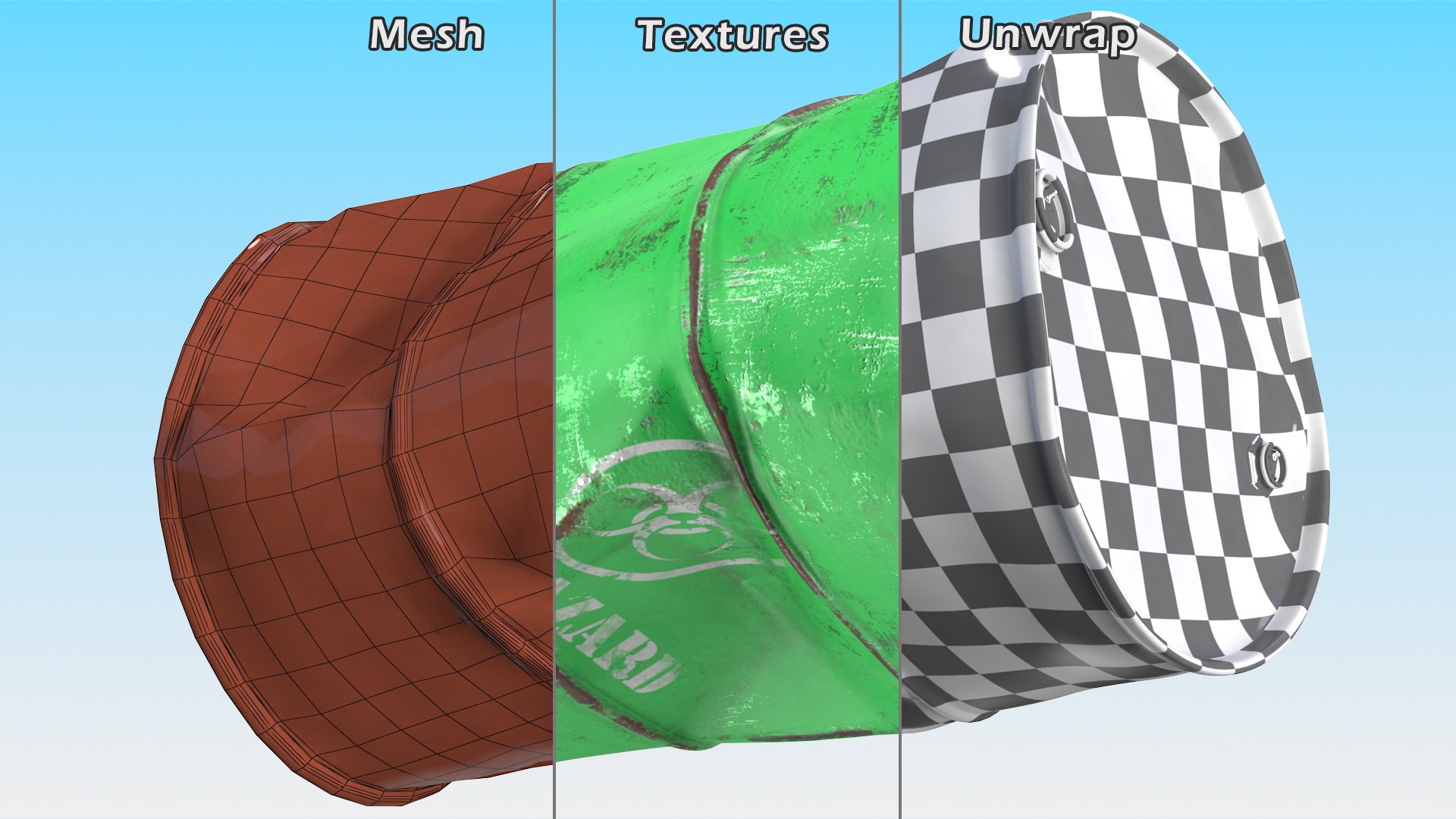 3D damaged biohazard toxic waste - TurboSquid 1699774