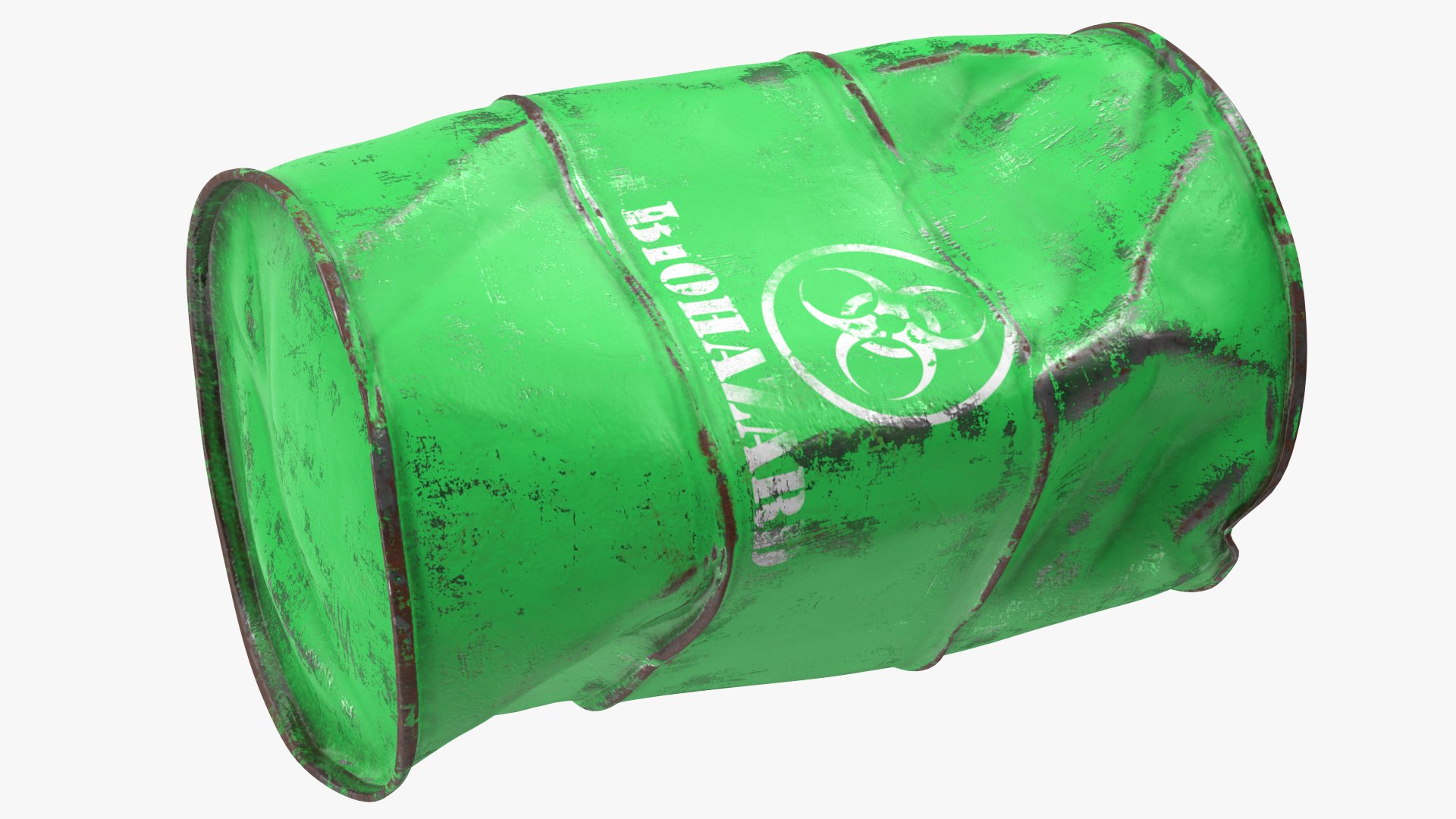 3D damaged biohazard toxic waste - TurboSquid 1699774