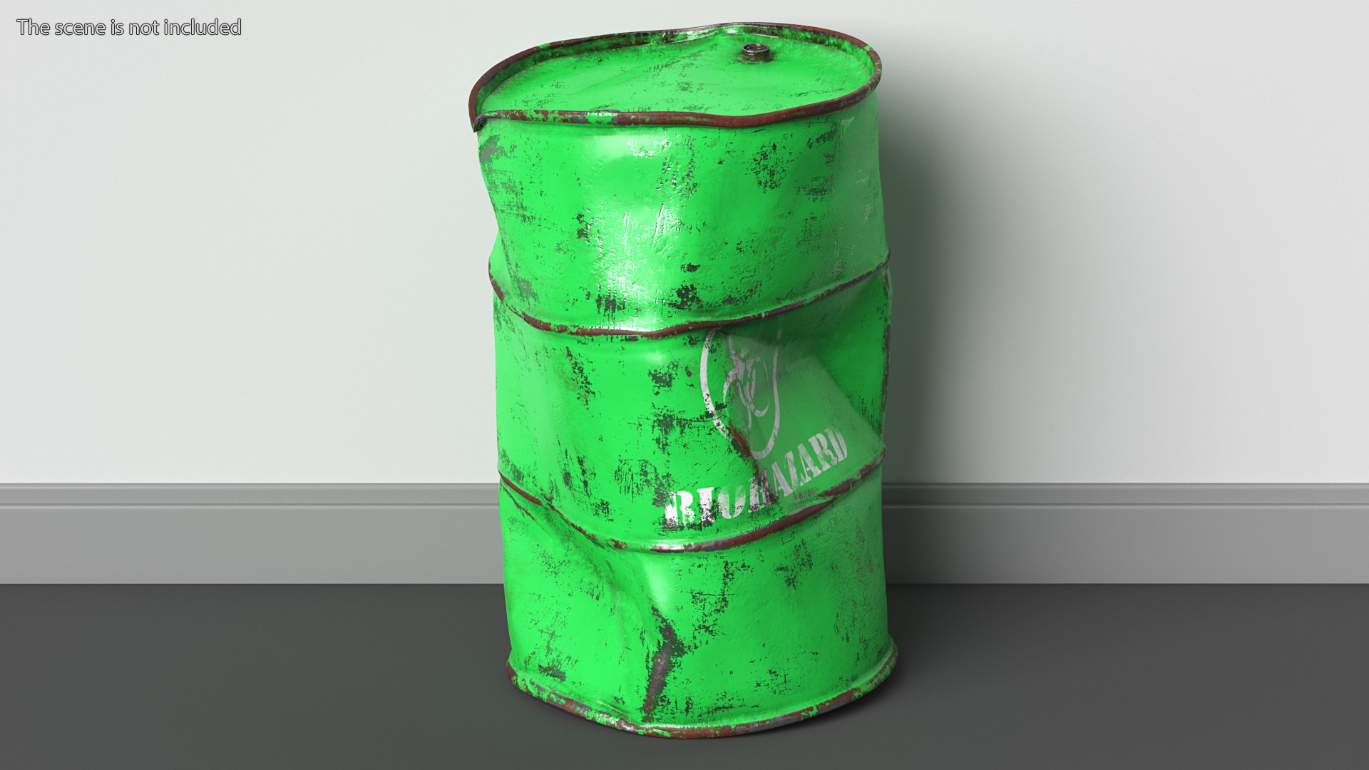 3D damaged biohazard toxic waste - TurboSquid 1699774