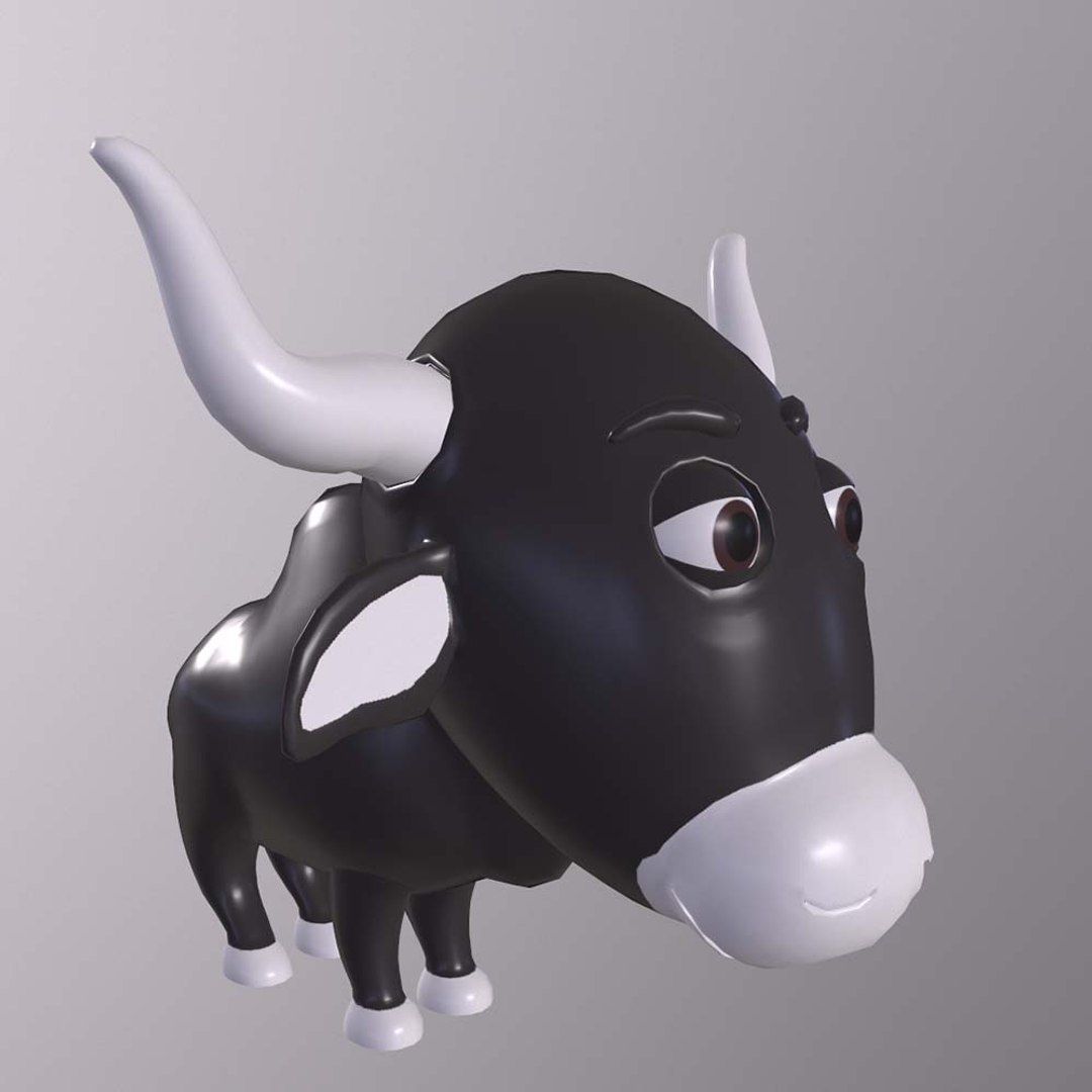 3D Model Bison Cartoon Model - TurboSquid 1874127